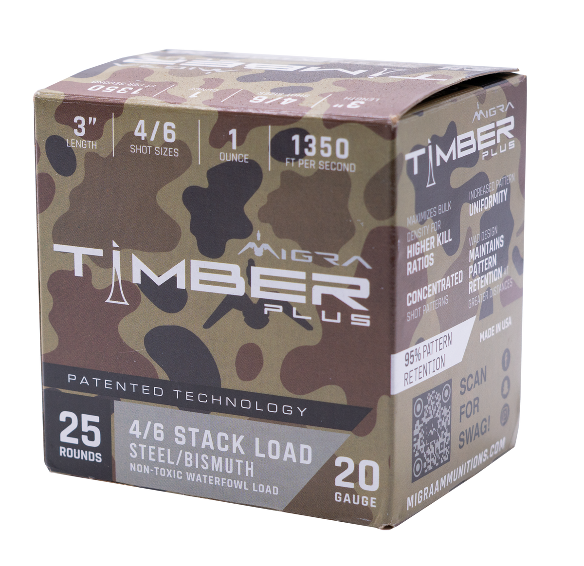 Migra 20GA 4/6 3" Steel/Bismuth Shot 25RDS — Fort Scott Munitions