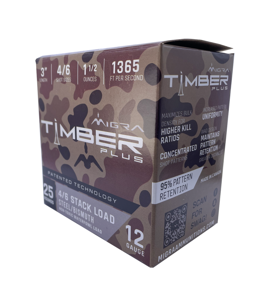 Migra Timber Plus 12GA 4/6 3" Steel/Bismuth Shot 25RDS — Fort Scott ...