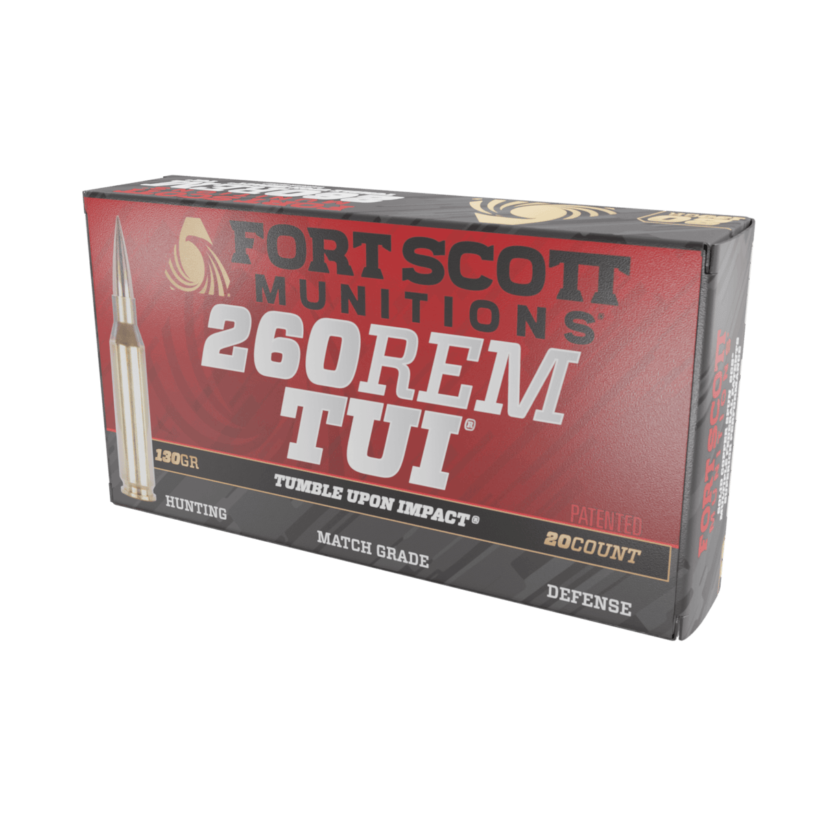 260 REM SCS® TUI® - 130GR Solid Copper Ammo — Fort Scott Munitions