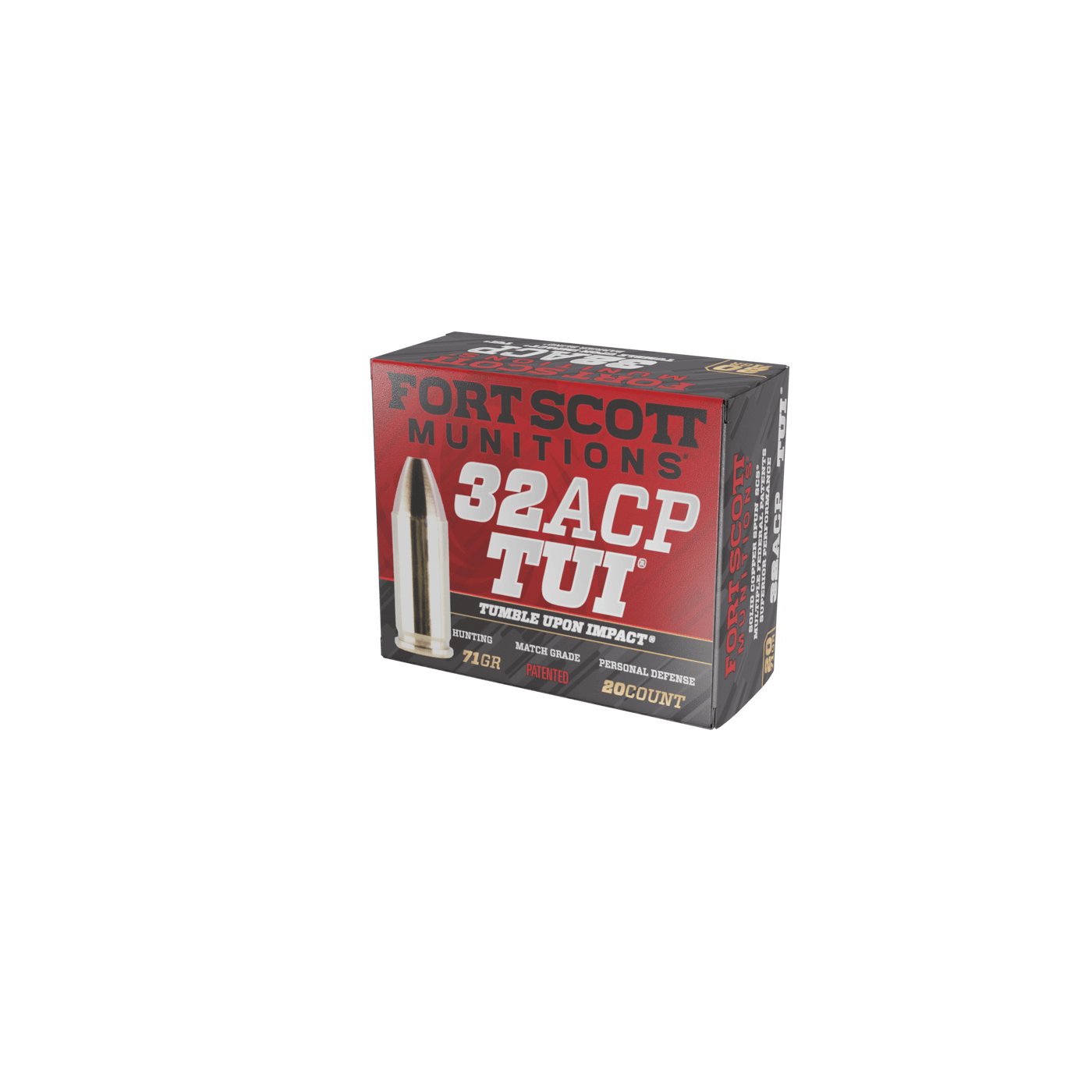 32 ACP TUI® - 71Gr Solid Copper Ammo — Fort Scott Munitions
